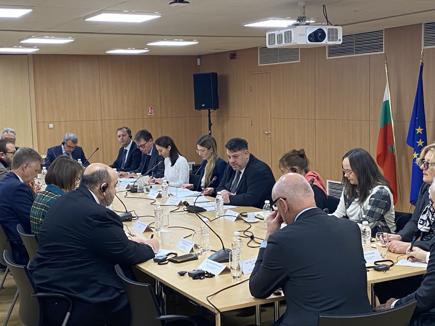 Вицепремиерът Атанас Зафиров и евродепутатът Цветелина Пенкова се срещнаха с посланиците на ЕС у ...